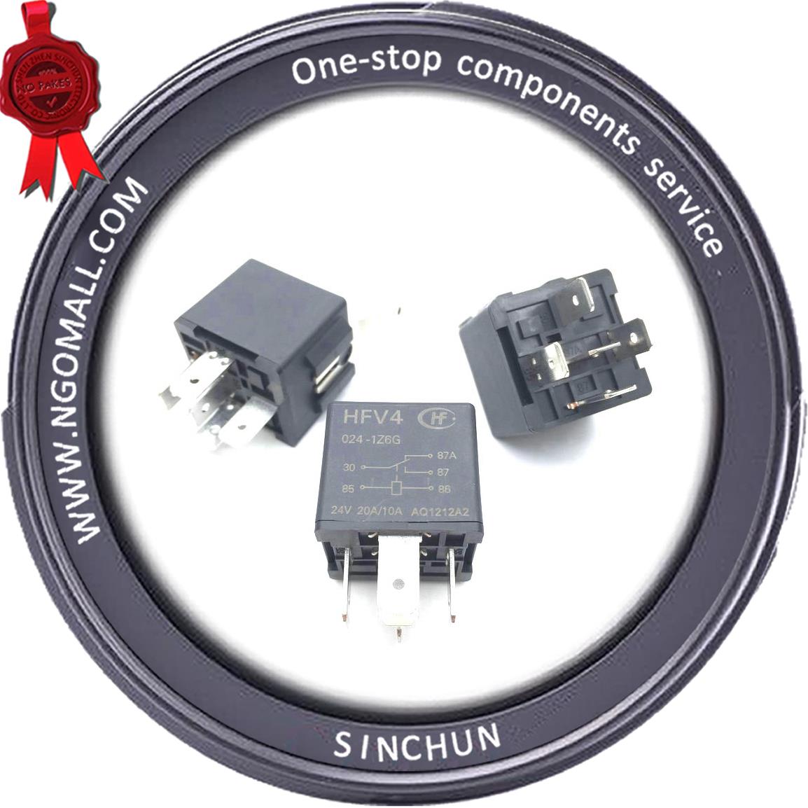 厂家直销正品hongfa Relay继电器HFV4-024-1Z6G一组五脚转换现货 - 深圳市南方先进电子有限公司