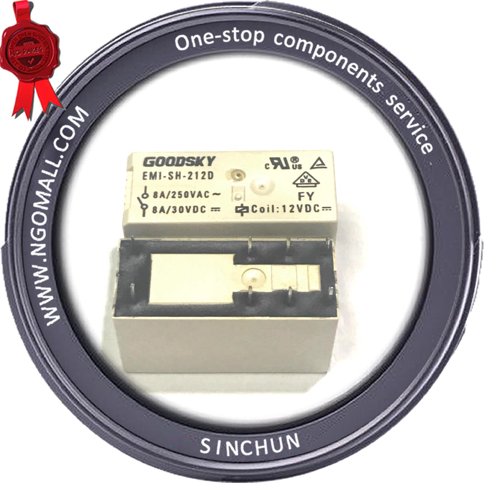 台湾国兴8脚Relay 继电器EMI-SH-212D 两组转换8A替用SANYOUsm-s- - 深圳市南方先进电子有限公司